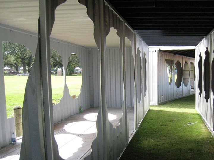 Innovative Shipping Container Grandstand Transforms Voodoo Music ...